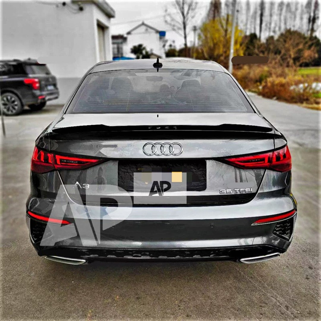 Audi 'RS3 Look' A3 S3 RS3 8Y Saloon Carbon Fibre M4 Style Boot Lip ...