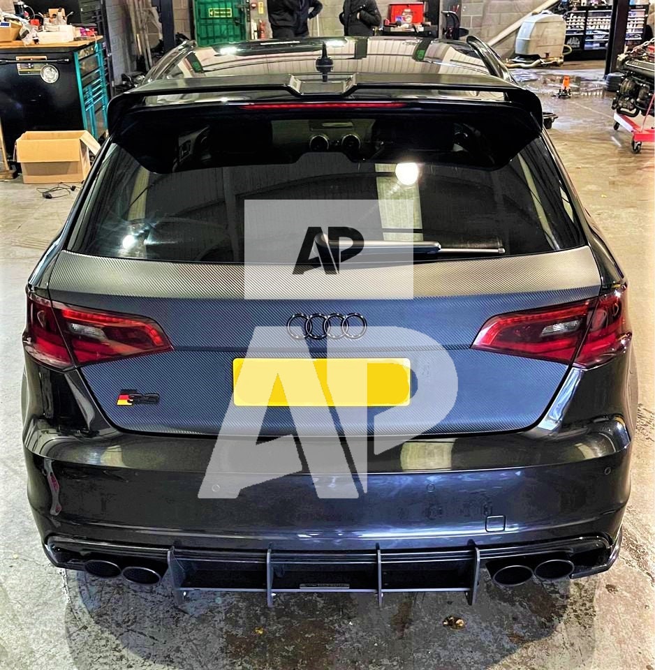 Audi 'RS3 Look' A3 S3 RS3 8V Sportback 5 Door Carbon Fibre Spoiler 2013 ...