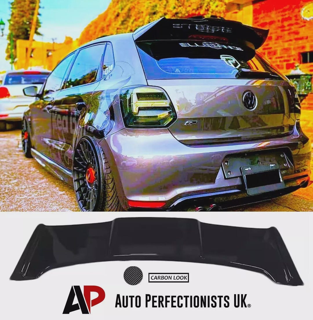 VW Polo MK5 6R 6C GTI R Batman Style Rear Roof Spoiler Boot Wing - Etsy