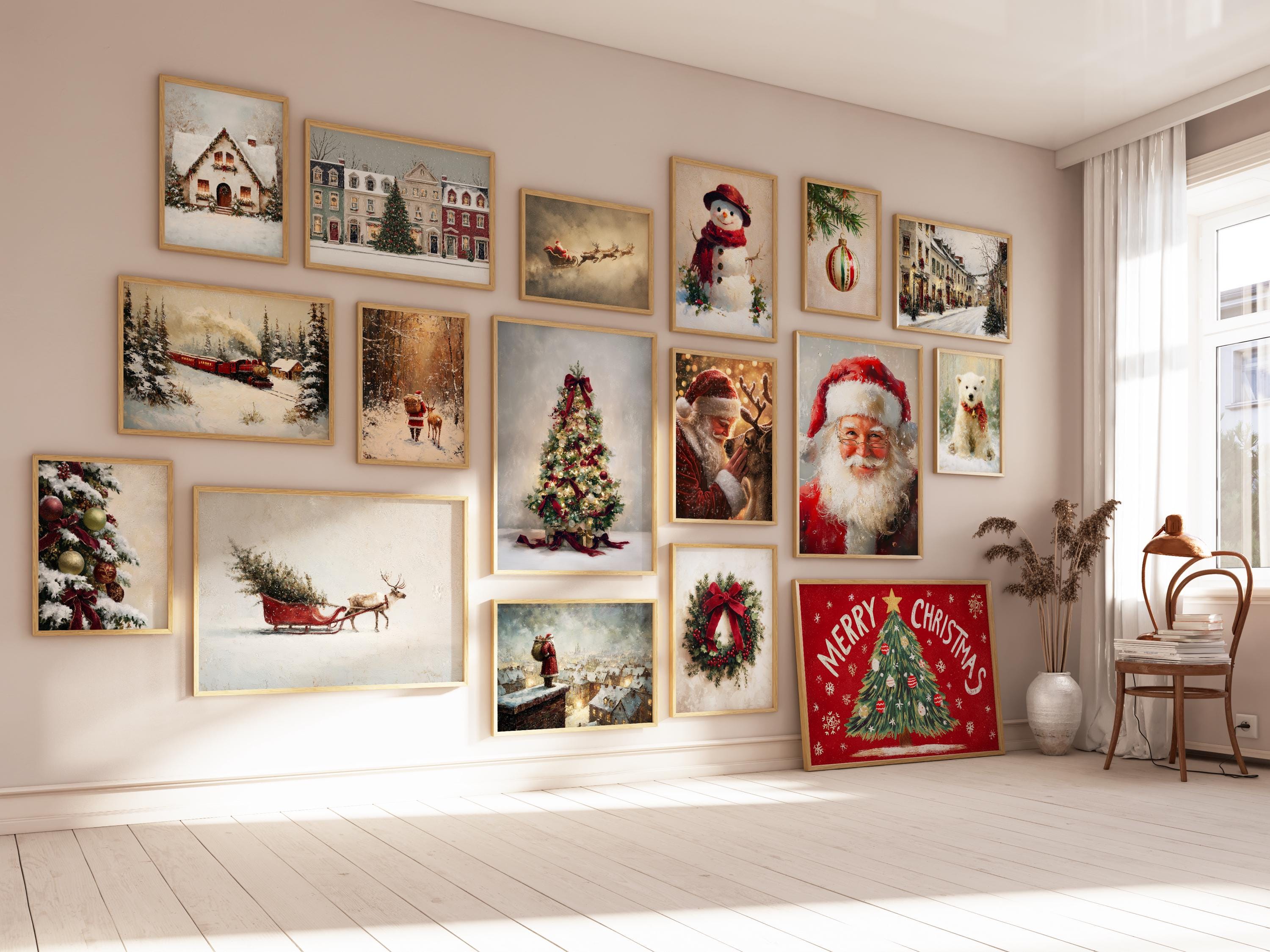 Mega Christmas Bundle, 400+ Prints, Charming Festive Decor, Nostalgic ...