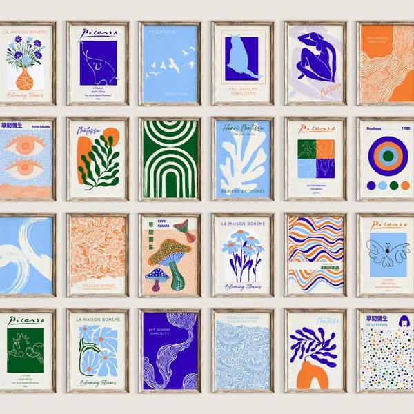 Blue and Orange - Etsy