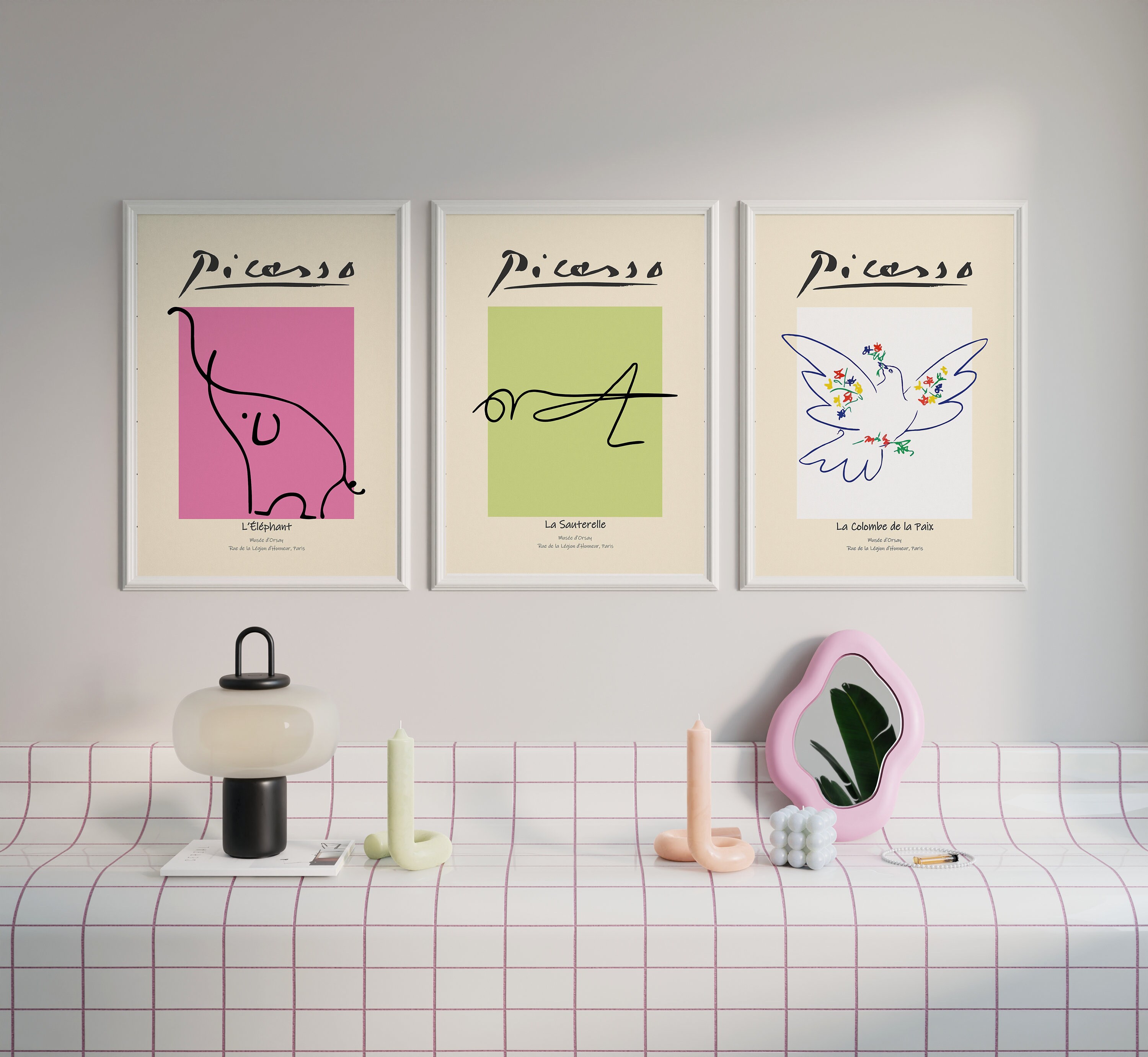 Picasso Line Art, Picasso Animal Sketch, Colorful Animals, Animal ...