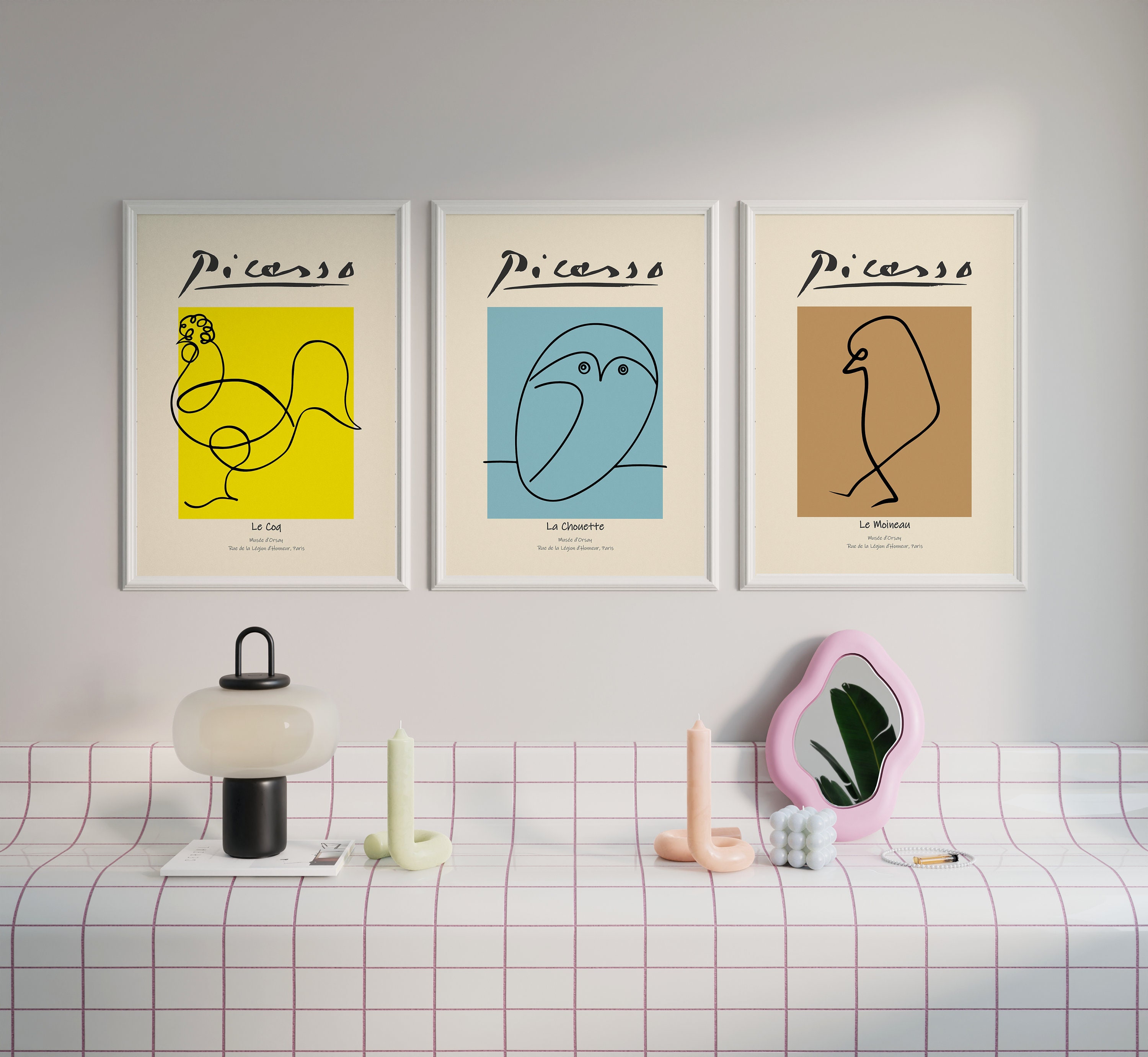 Picasso Line Art, Picasso Animal Sketch, Colorful Animals, Animal ...