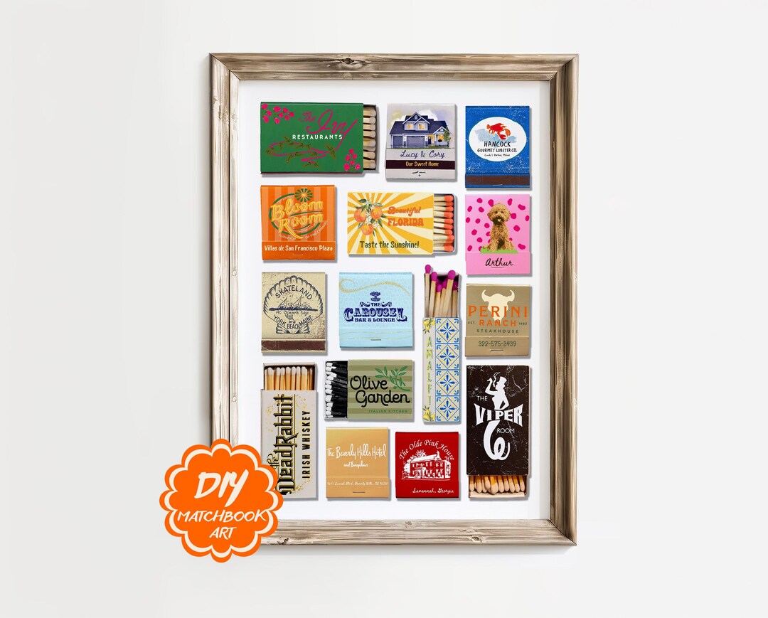 Blank Matchbook Template, Colorful Matches, Shadow, Custom Matches ...