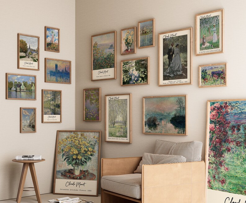 Claude Monet Prints, Monet Mega Bundle of +480, Vintage Oil Paintings ...