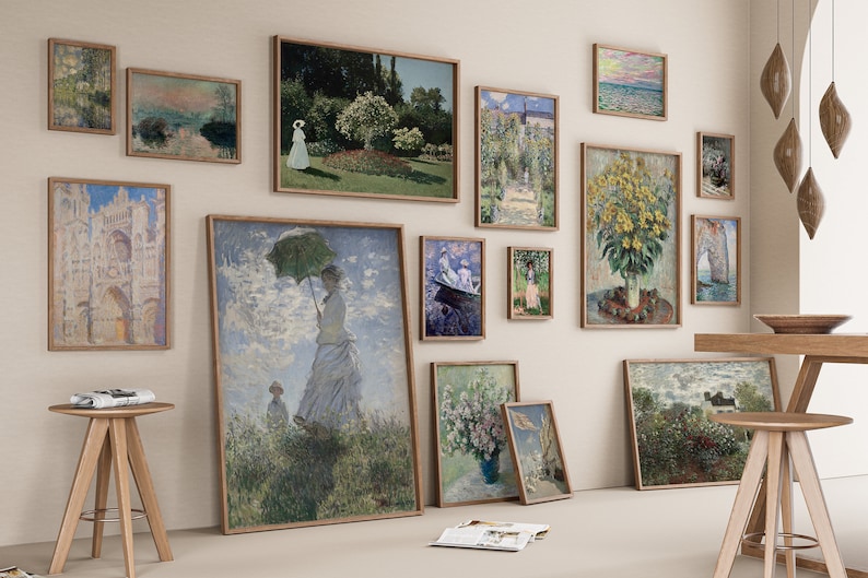 Claude Monet Prints Set of 300, Monet Mega Bundle, Vintage Oil ...