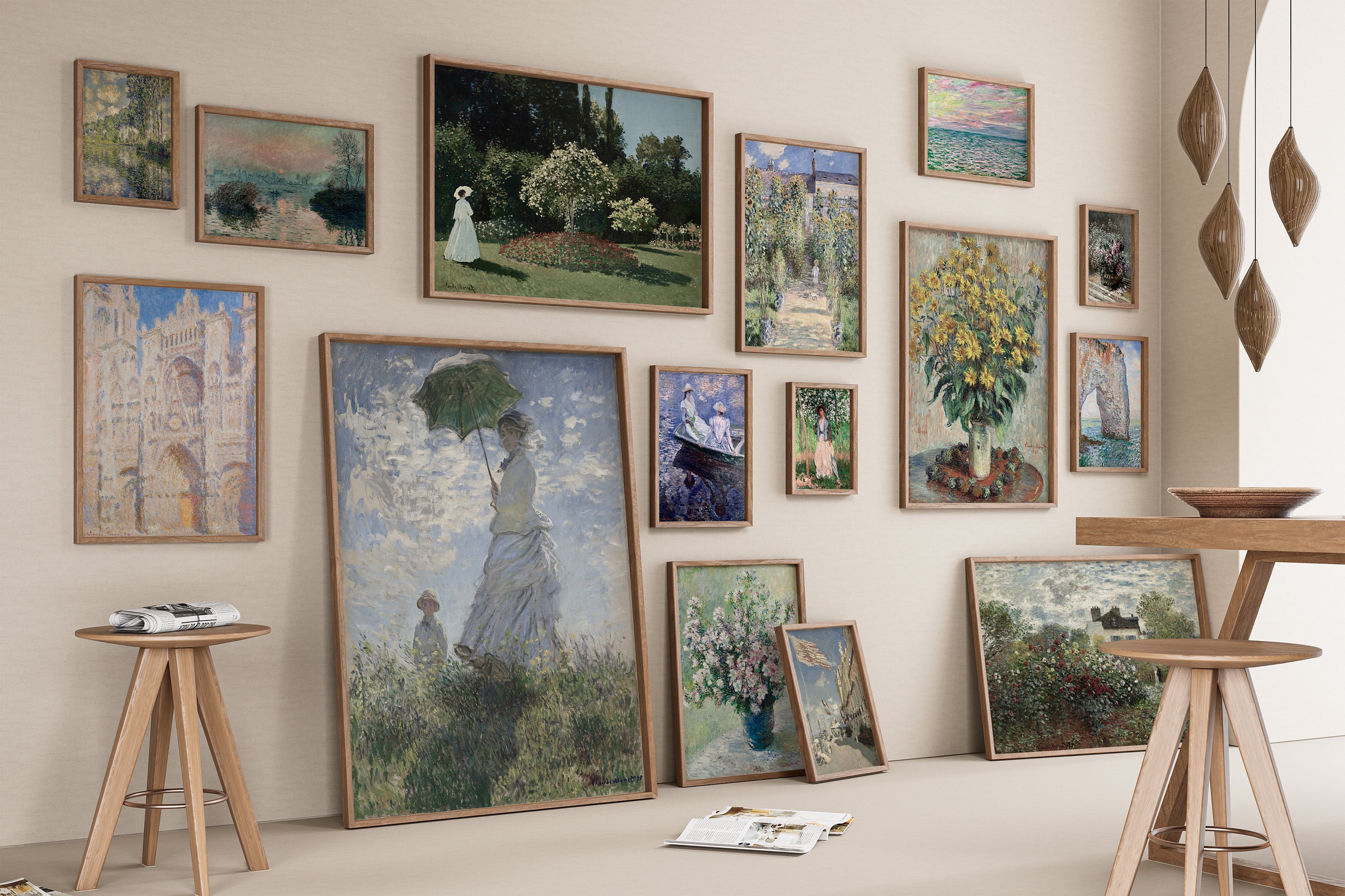 Claude Monet Prints Set of 300, Monet Mega Bundle, Vintage Oil ...