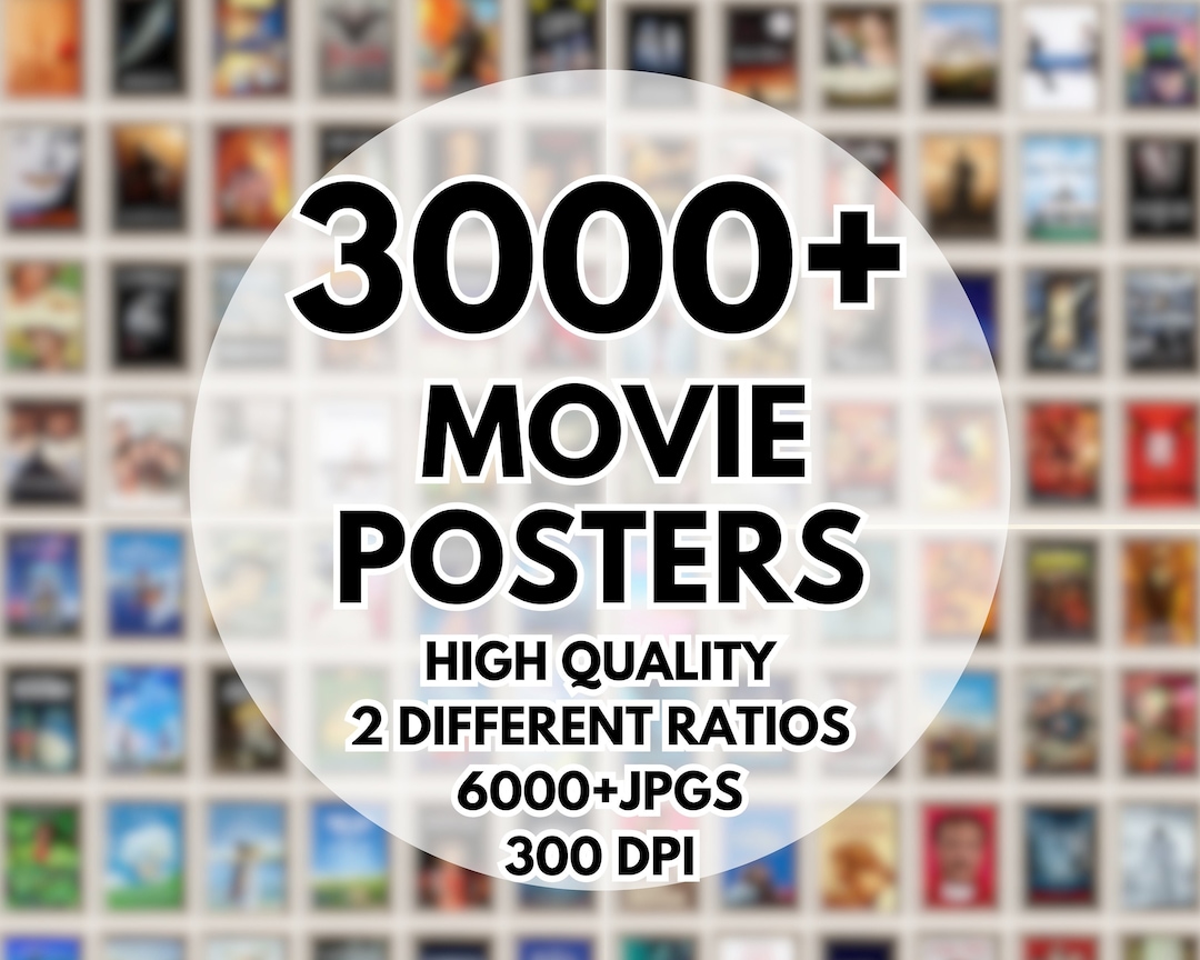 Movie Posters, Movie Posters Bundle of 3000, Vintage, Retro, Anime ...