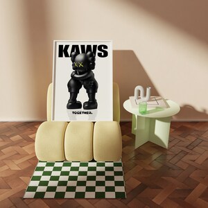 Black KAWS Figure Printable Wall Art, Set of 3 Prints, Hypebeast ...