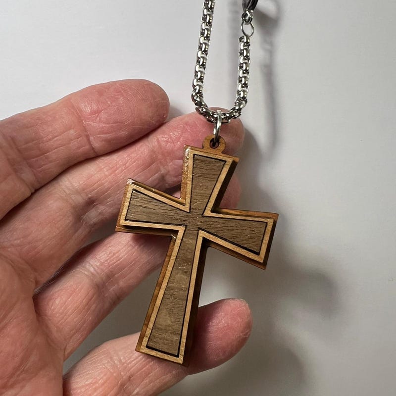 Rustic Cross Pendant - Etsy