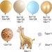 135pcs Giraffe Print Balloon Garland Arch Kit Jungle Safari Animal ...