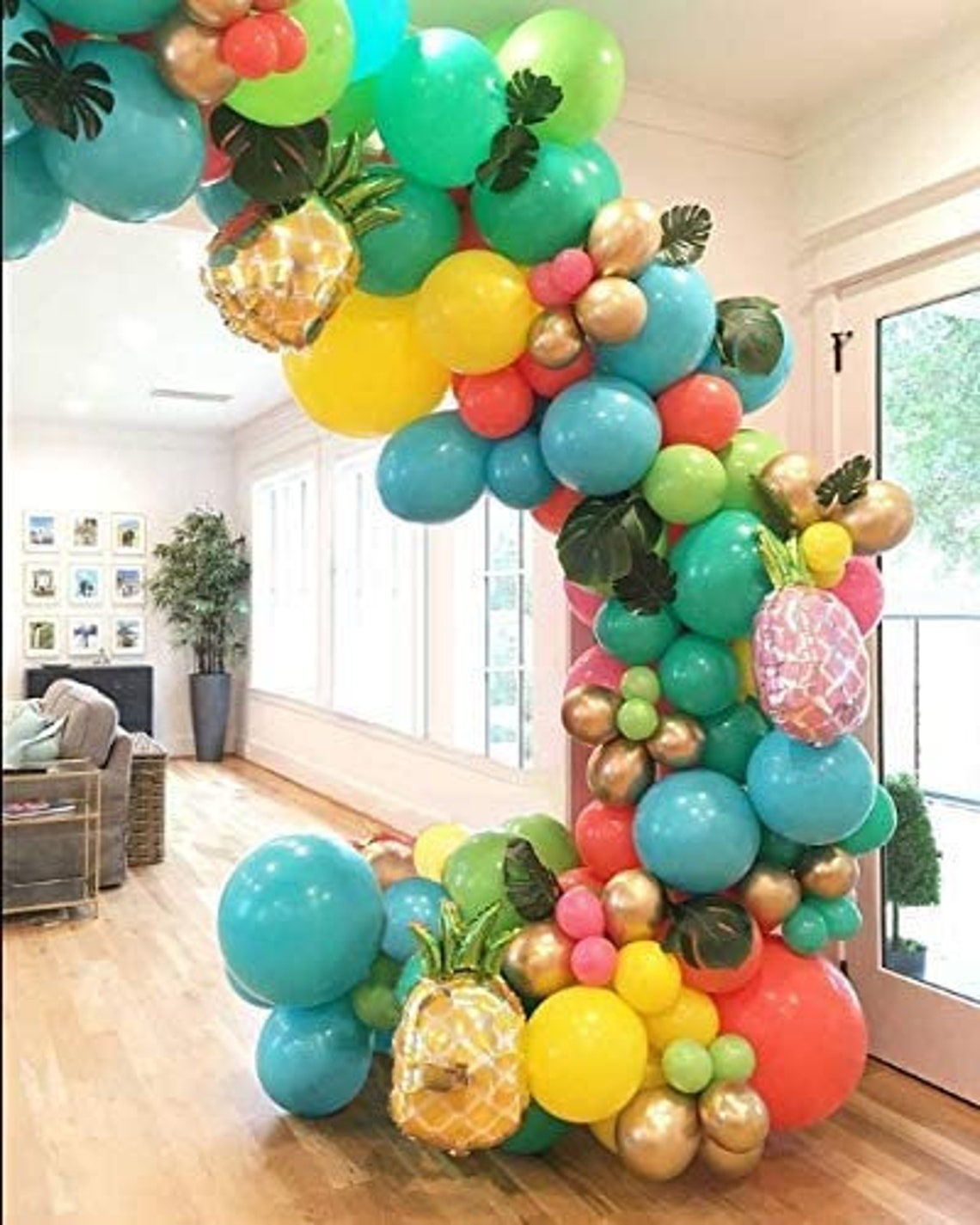 143pcs Flamingo Tropical Balloons Arch and Garland Kit, Decorations for ...