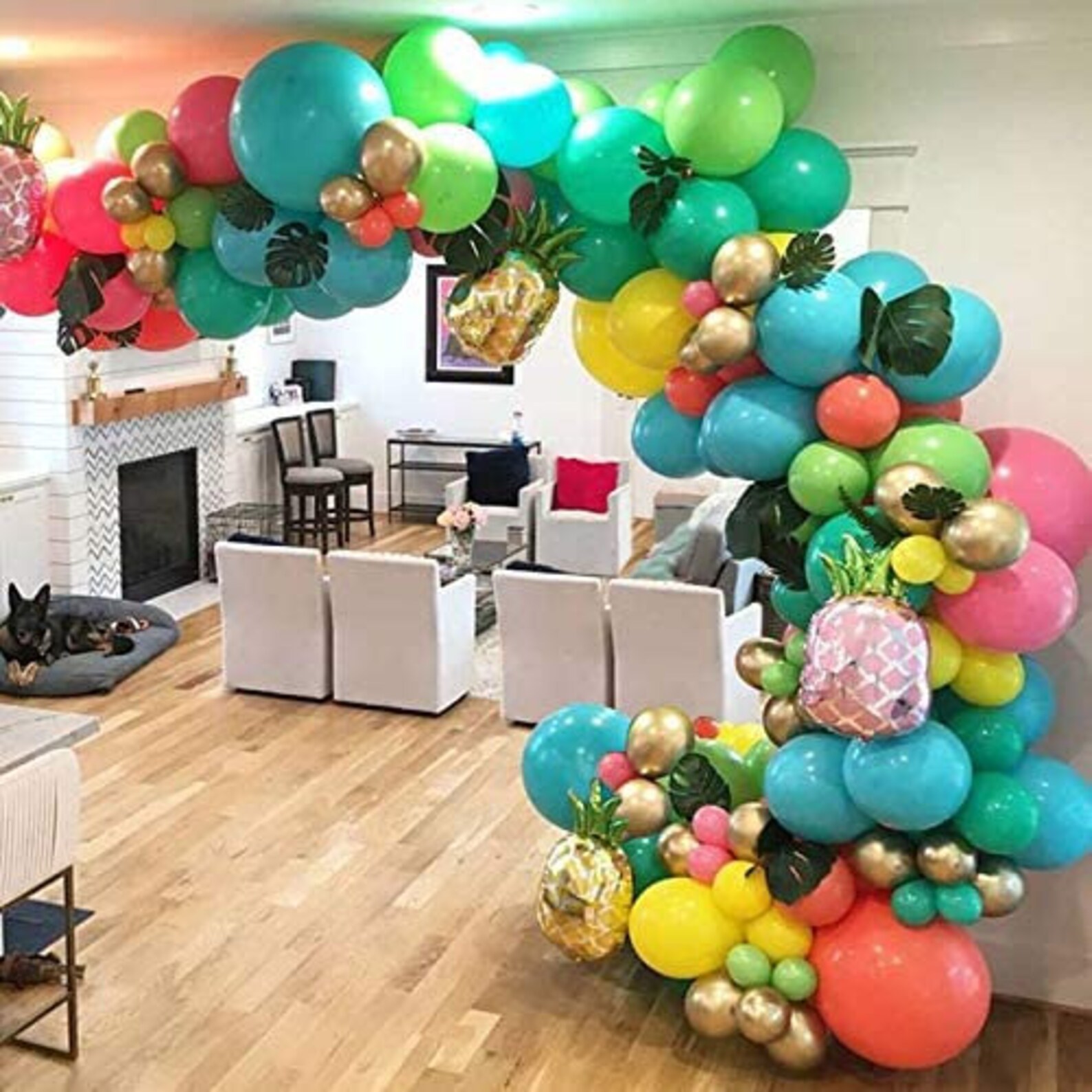 143pcs Flamingo Tropical Balloons Arch and Garland Kit, Decorations for ...