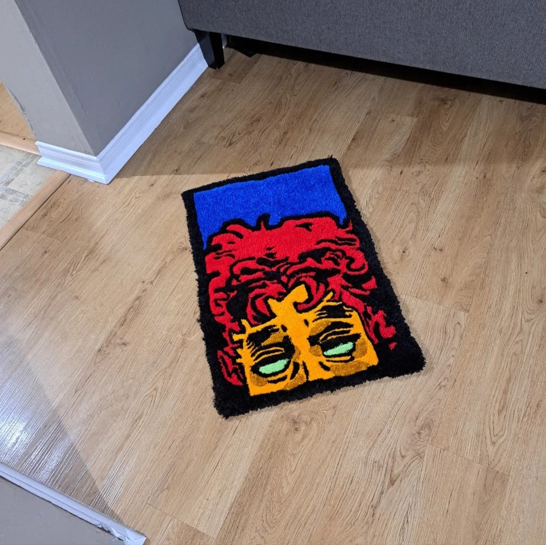Superhero Firestar Tufted Rug Cartoon Character Rug - Etsy