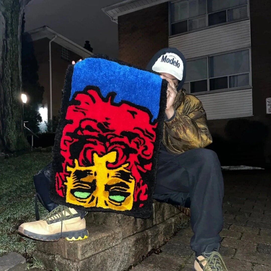 Superhero Firestar Tufted Rug Cartoon Character Rug - Etsy