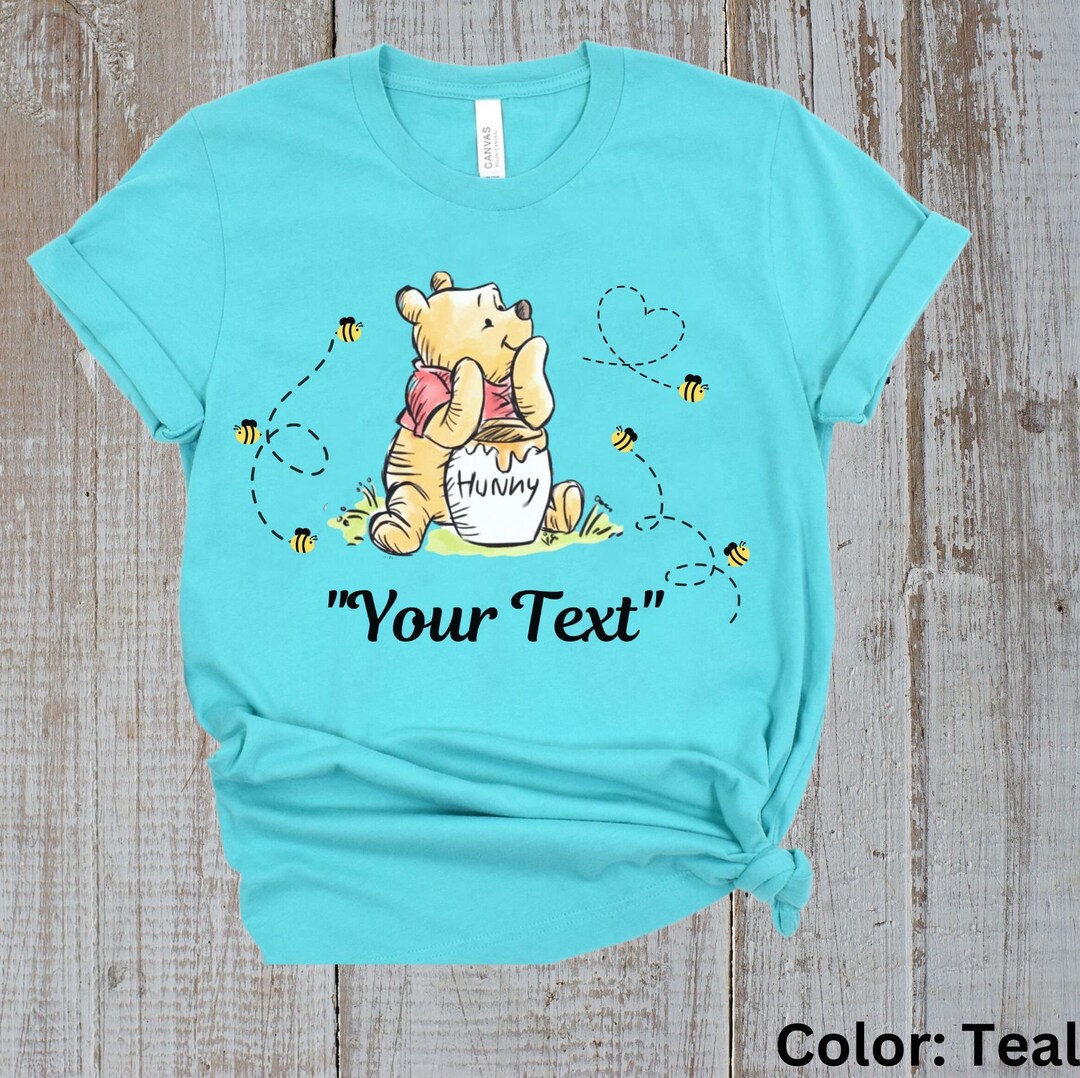 Custom Shirt, Winnie the Pooh Shirt, Customizable Pooh Bear Shirt, Baby ...