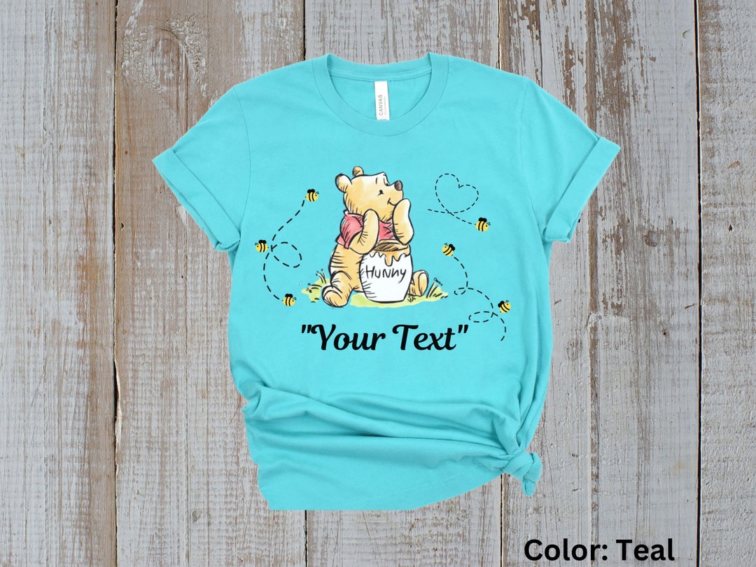 Custom Shirt, Winnie the Pooh Shirt, Customizable Pooh Bear Shirt, Baby ...