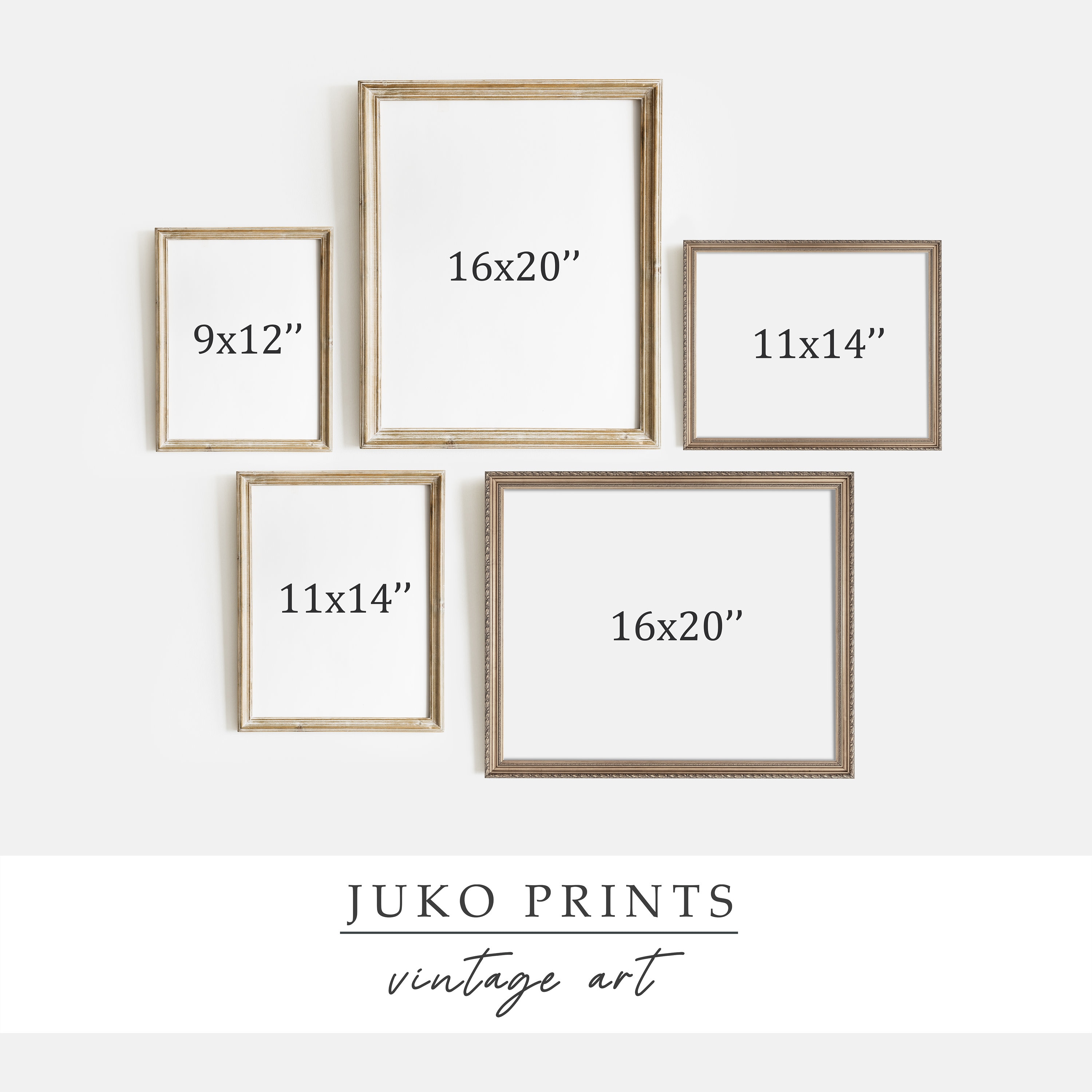 Printable Wall Art Set of 5 five Prints Vintage Paintings for Home ...