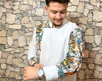 Patterned Personalized Chef Coat Chef Jacket for Man and Women ...