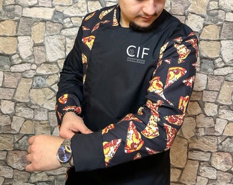 Patterned Personalized Chef Coat Chef Jacket Embroidered for Man and ...