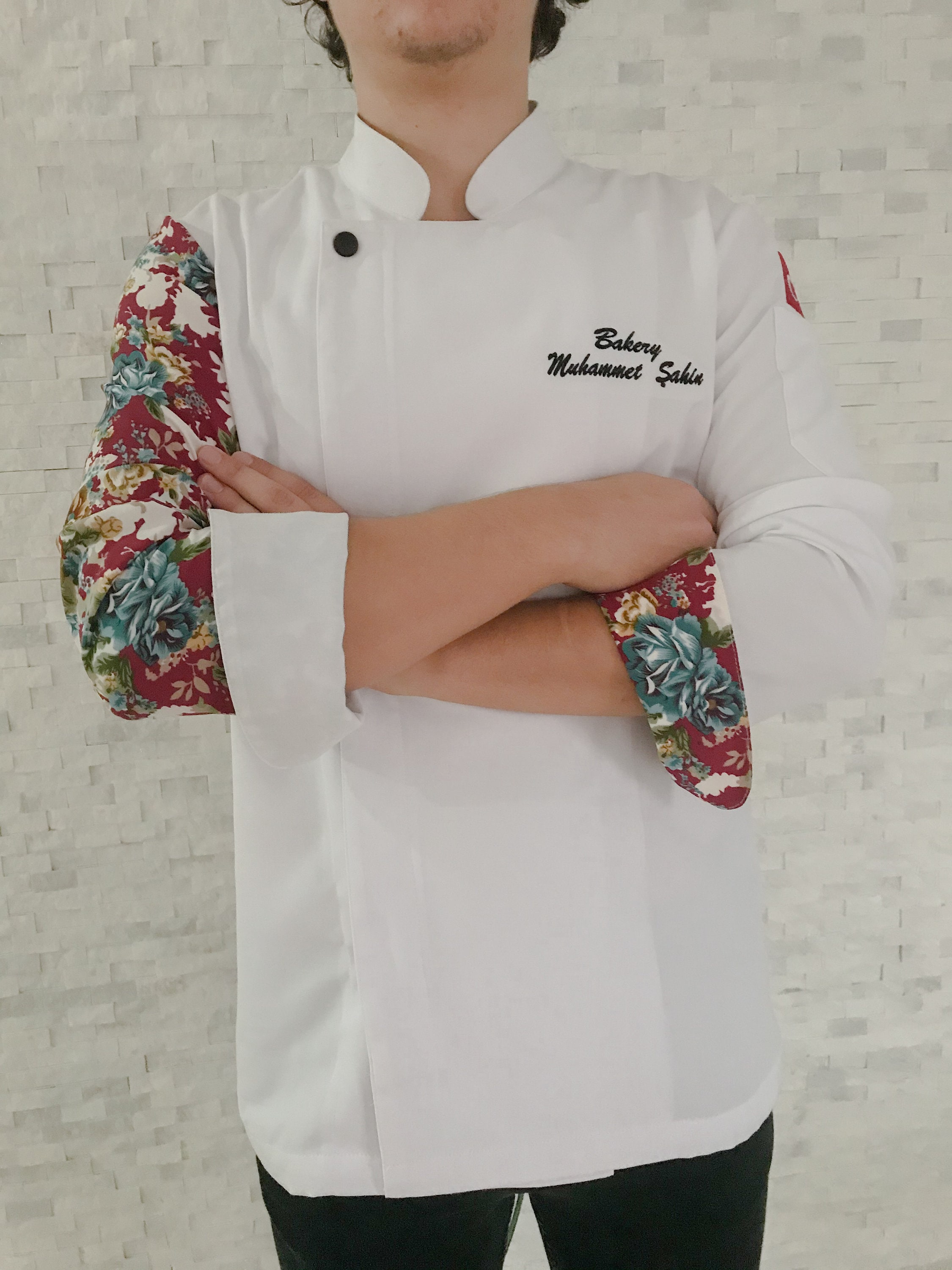 Patterned Personalized Chef Coat Chef Jacket for Men and Women ...