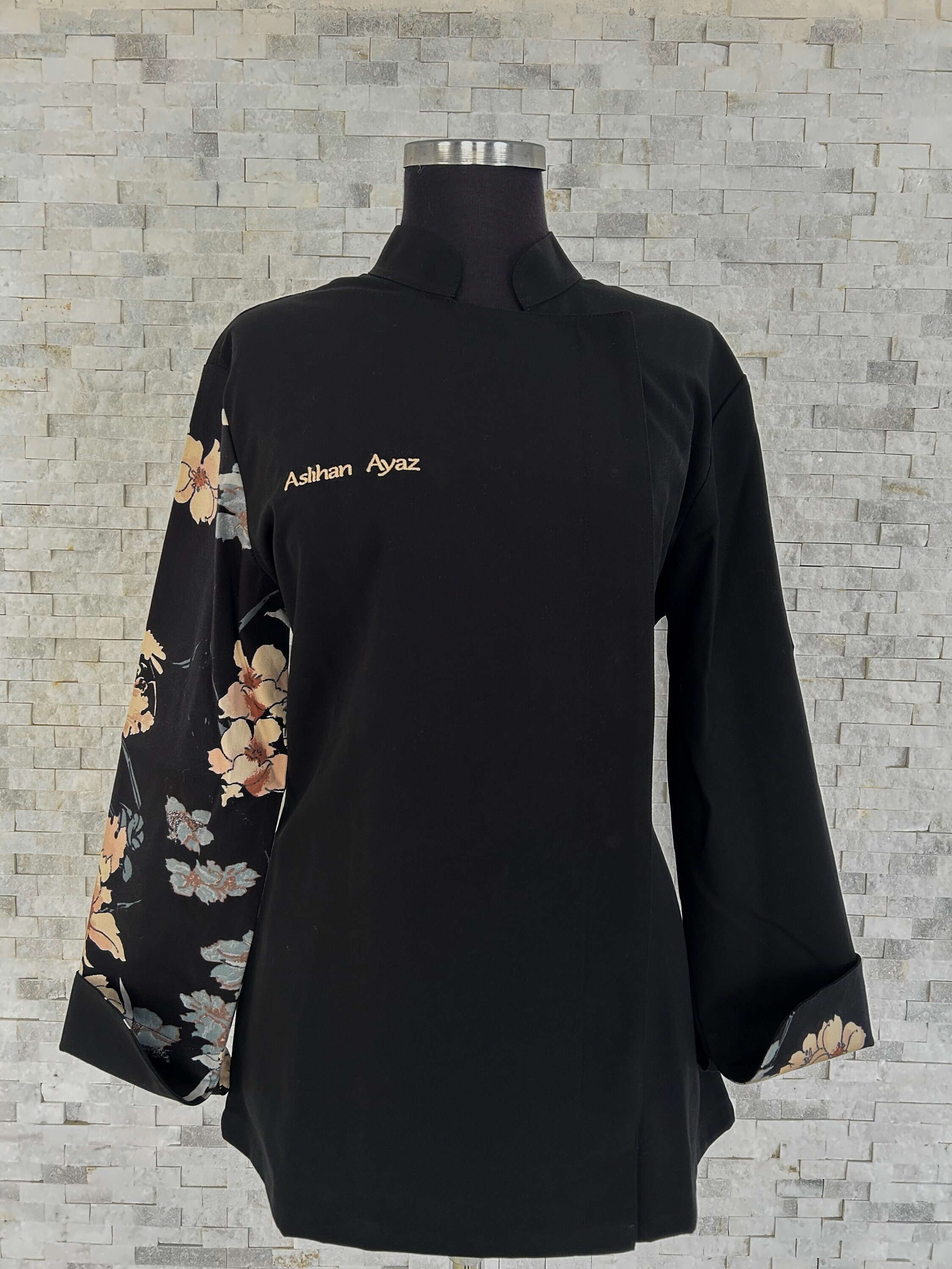 Patterned Long Sleeved Personalized Chef Coat Chef Jacket for Man and ...