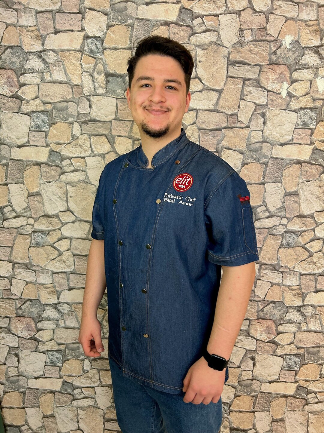 Denim Personalized Chef Coat for Men and Women Chef Jacket Logo Chef ...