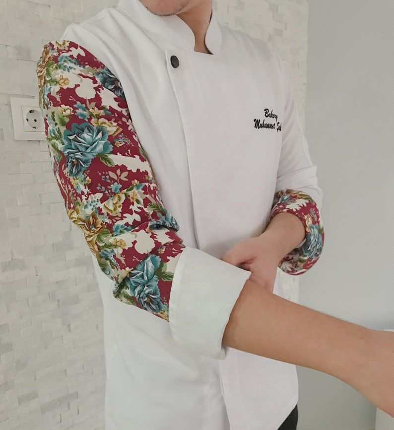 Patterned Personalized Chef Coat Chef Jacket for Men and Women ...
