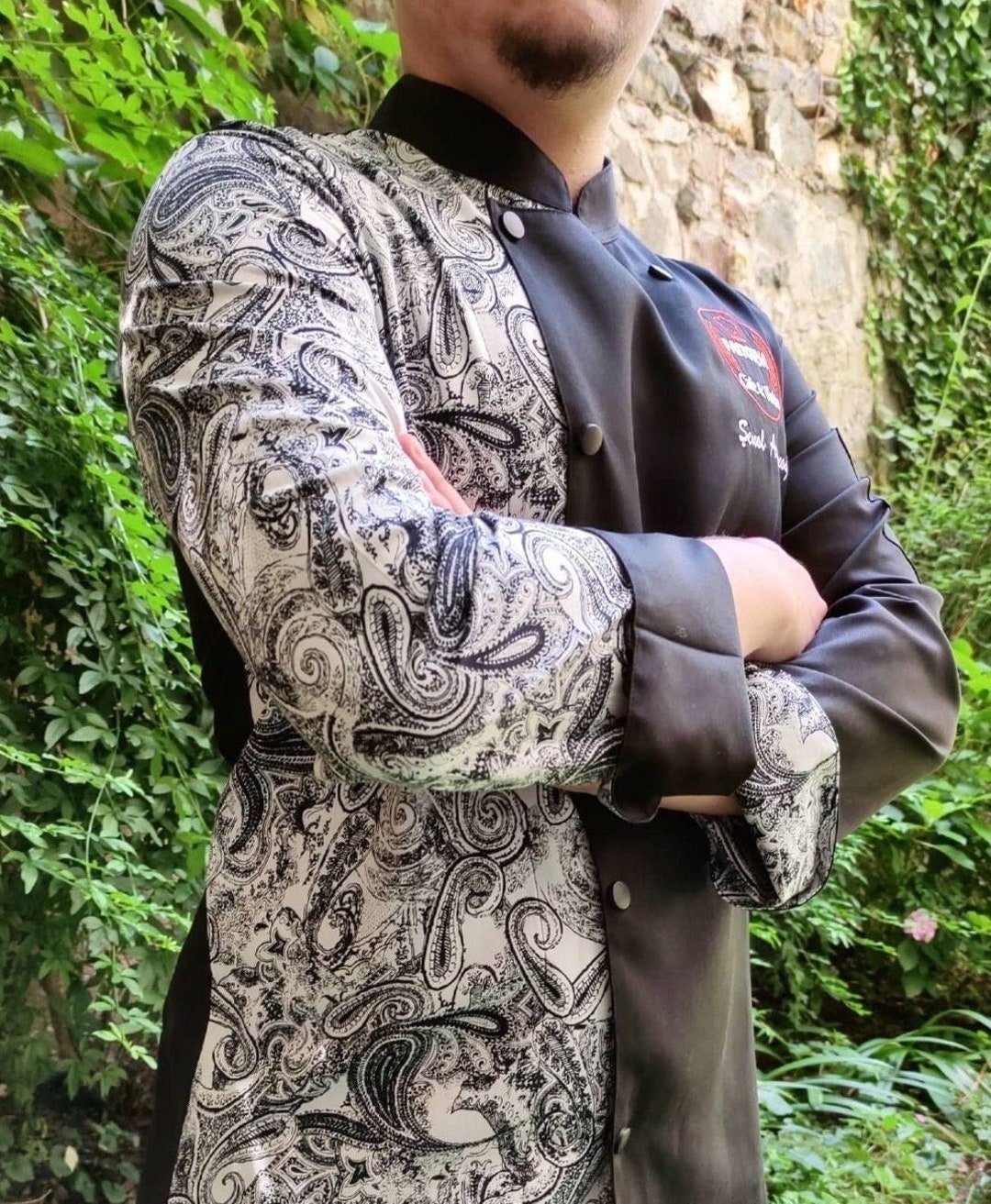 Patterned Personalized Chef Coat Chef Jacket for Man and Women ...