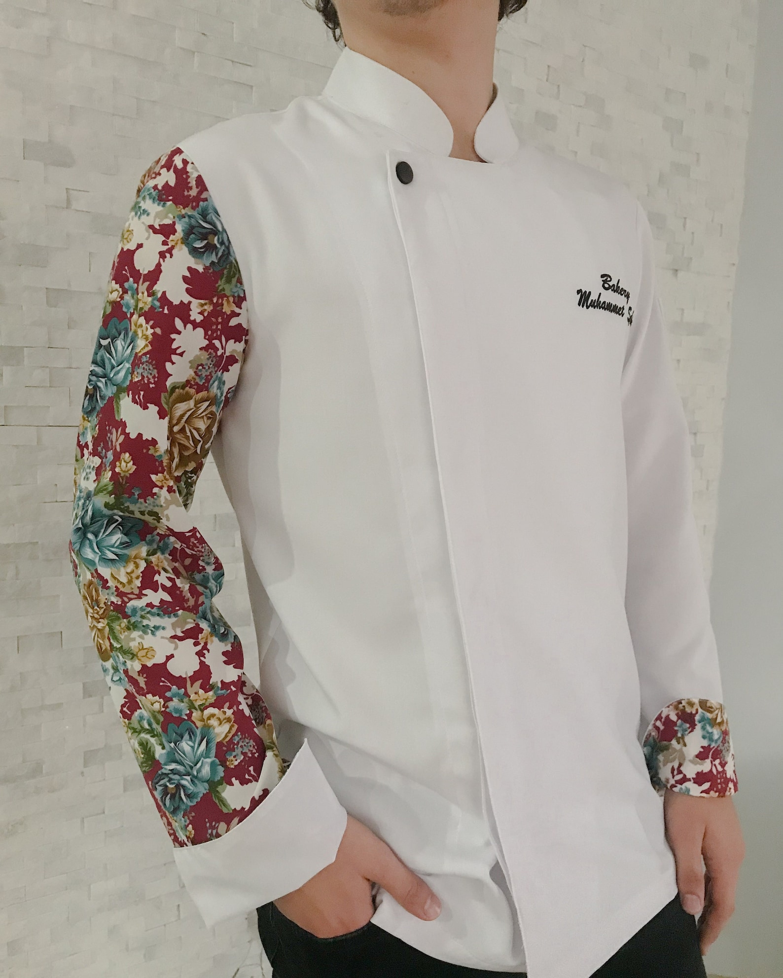 Patterned Personalized Chef Coat Chef Jacket for Men and Women ...