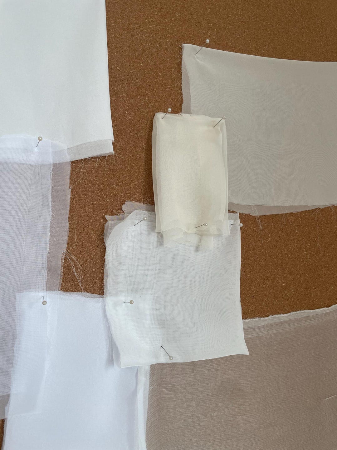 Fabric Swatches for Bridal Capes Polyester Chiffon | Raw Silk Chiffon ...
