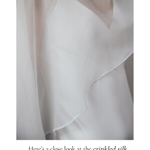 Fabric Swatches for Bridal Capes Polyester Chiffon | Raw Silk Chiffon ...