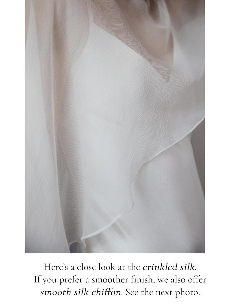 Fabric Swatches for Bridal Capes Polyester Chiffon | Raw Silk Chiffon ...