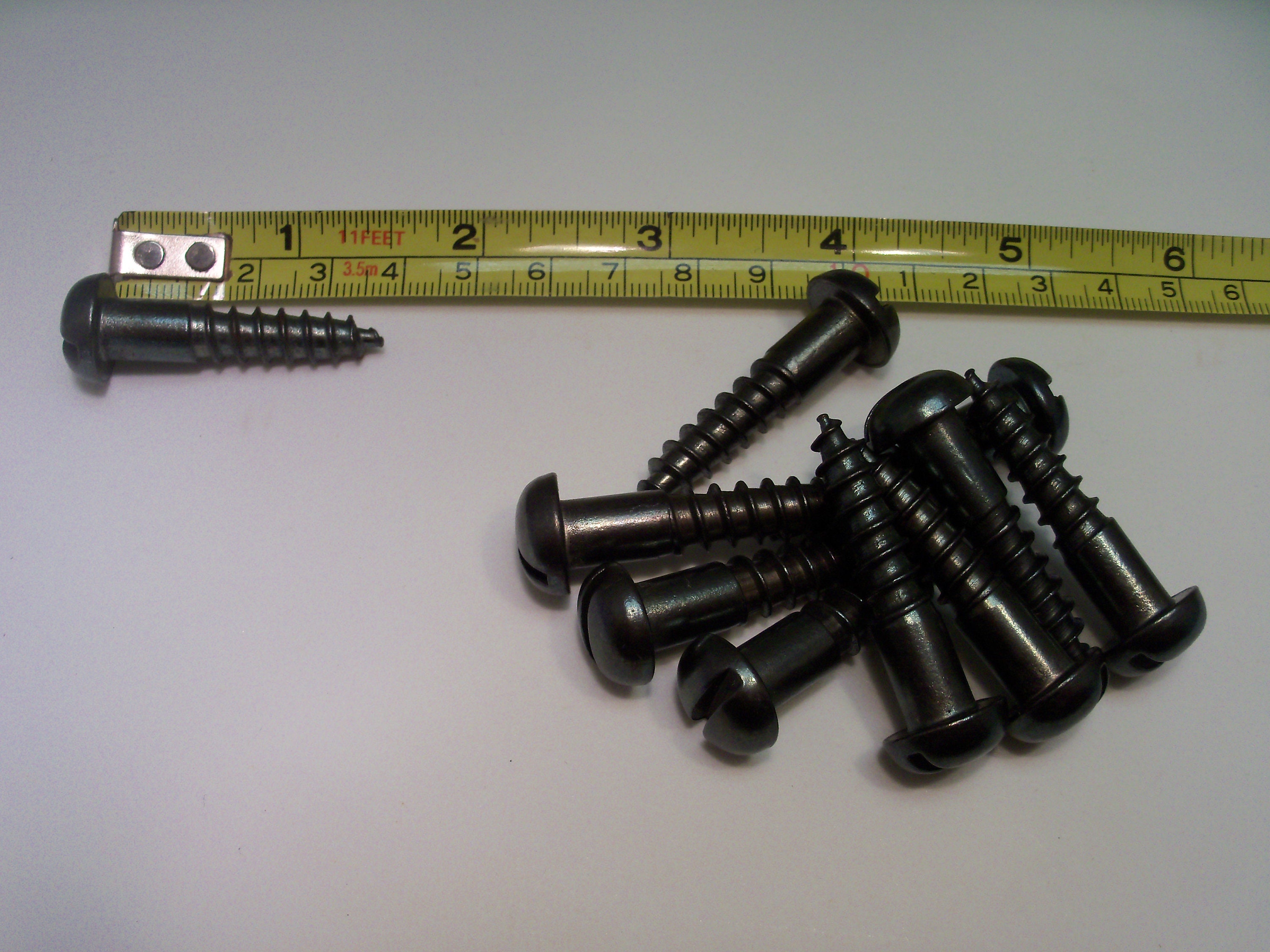 Blued Steel Round Head Wood Screw Slotted #20 X 1-1/2”. NEW. VINTAGE ...