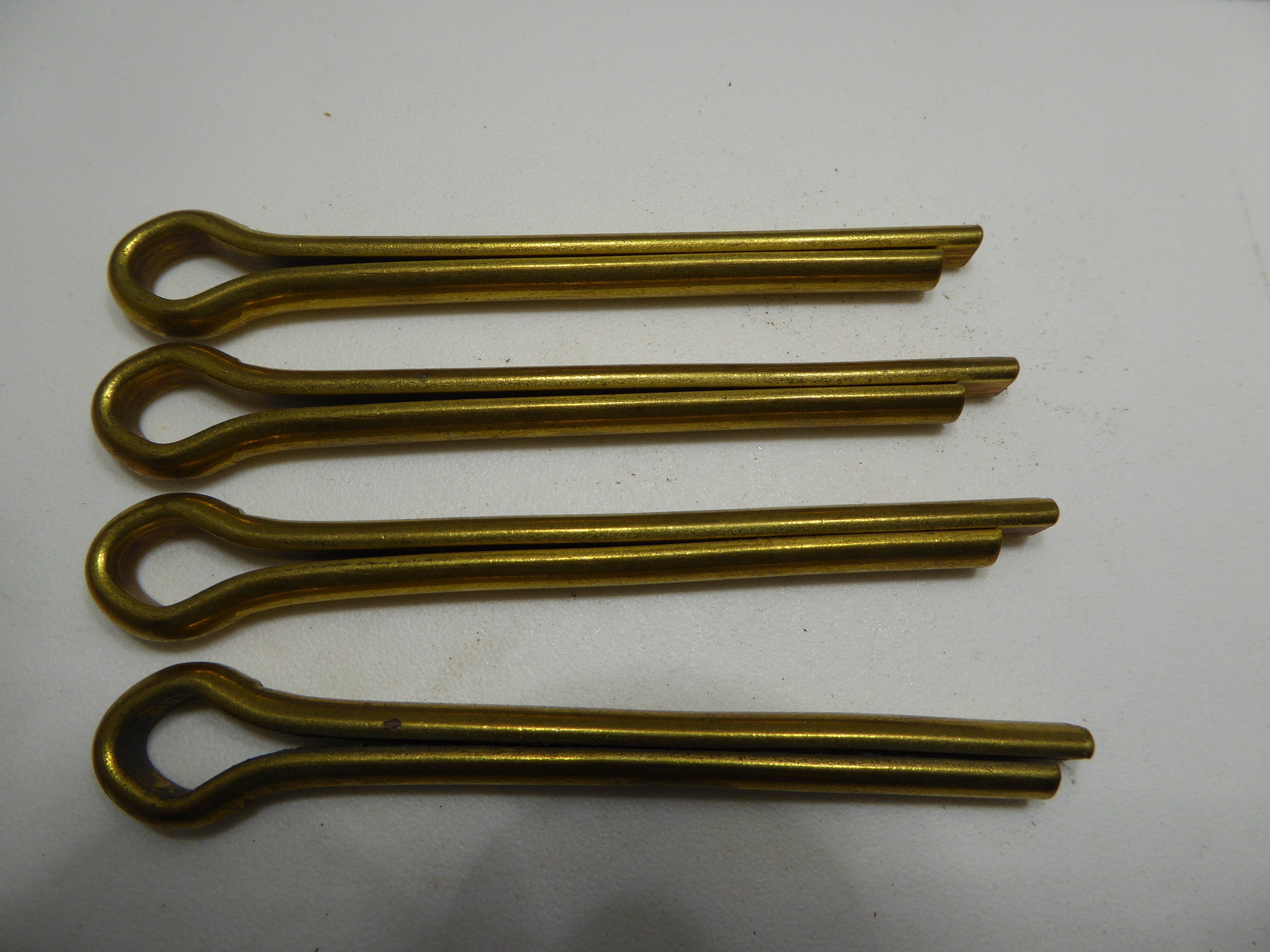 5/16" X 3" Brass Cotter Pin. NEW. VINTAGE 1950's. Made in the USA ...