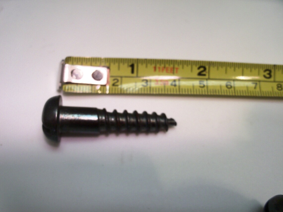 Blued Steel Round Head Wood Screw Slotted #20 X 1-1/2”. NEW. VINTAGE ...