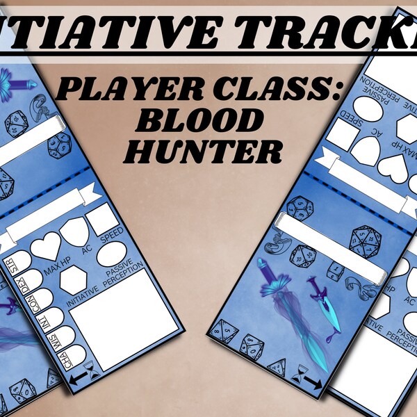 Initiative Tracker Printable Dnd - Etsy