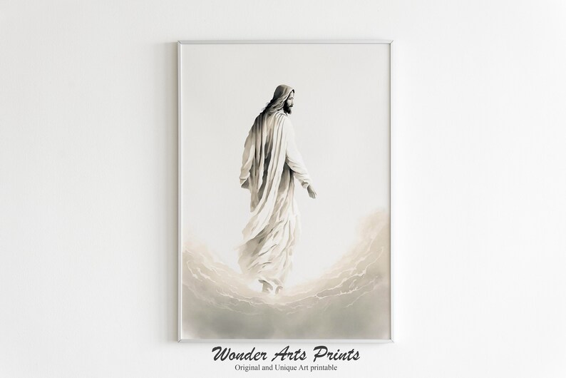 Jesus Minimal Portrait, Jesus Picture, Catholic Print, Jesus Art ...