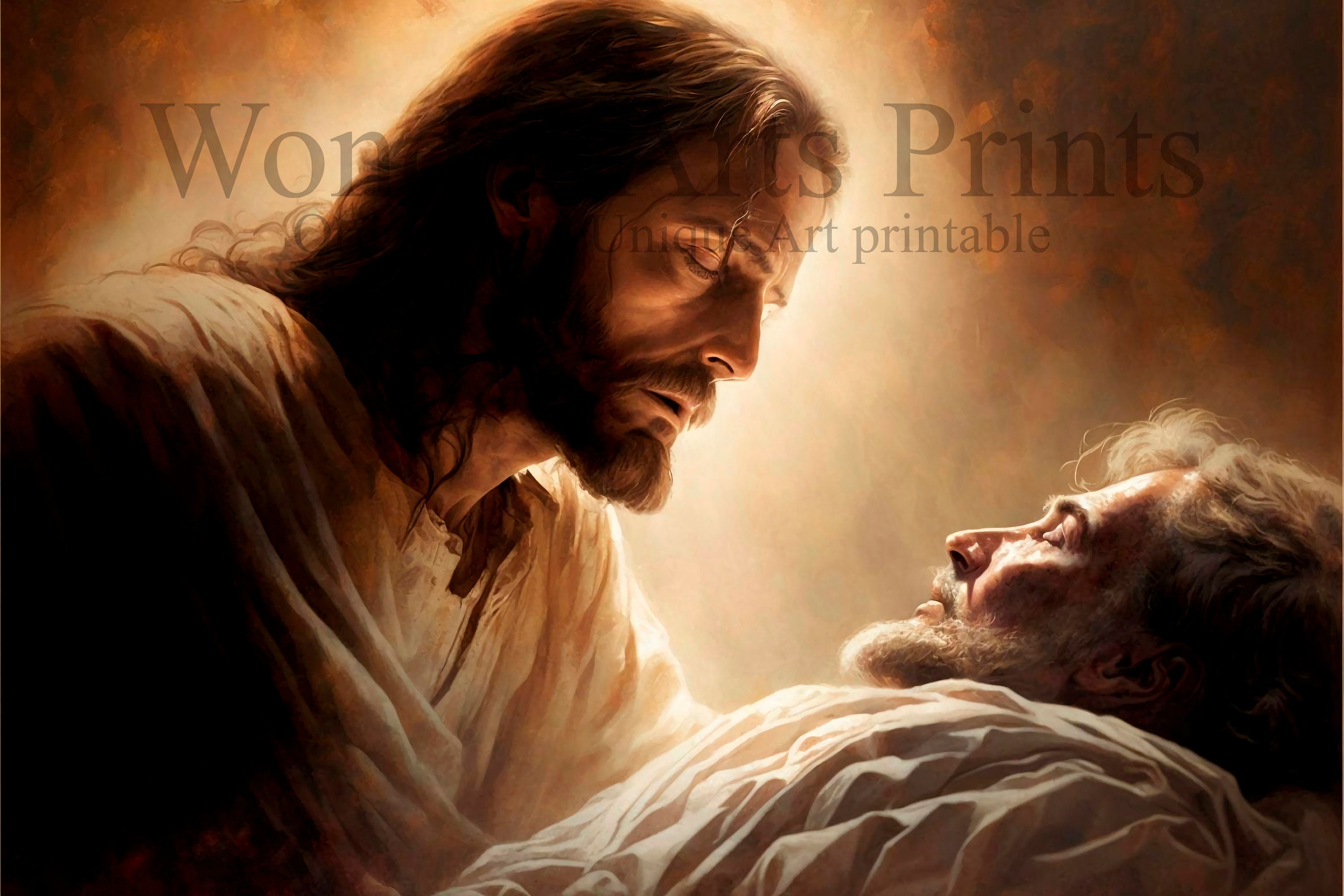 The Mercy of Jesus, Watercolor Portrait, Catholic Print, Christ Picture ...