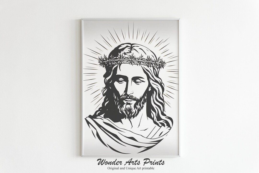Jesus Art, Line Art, Jesus Picture, Christ LDS Painting, Catholic Print ...