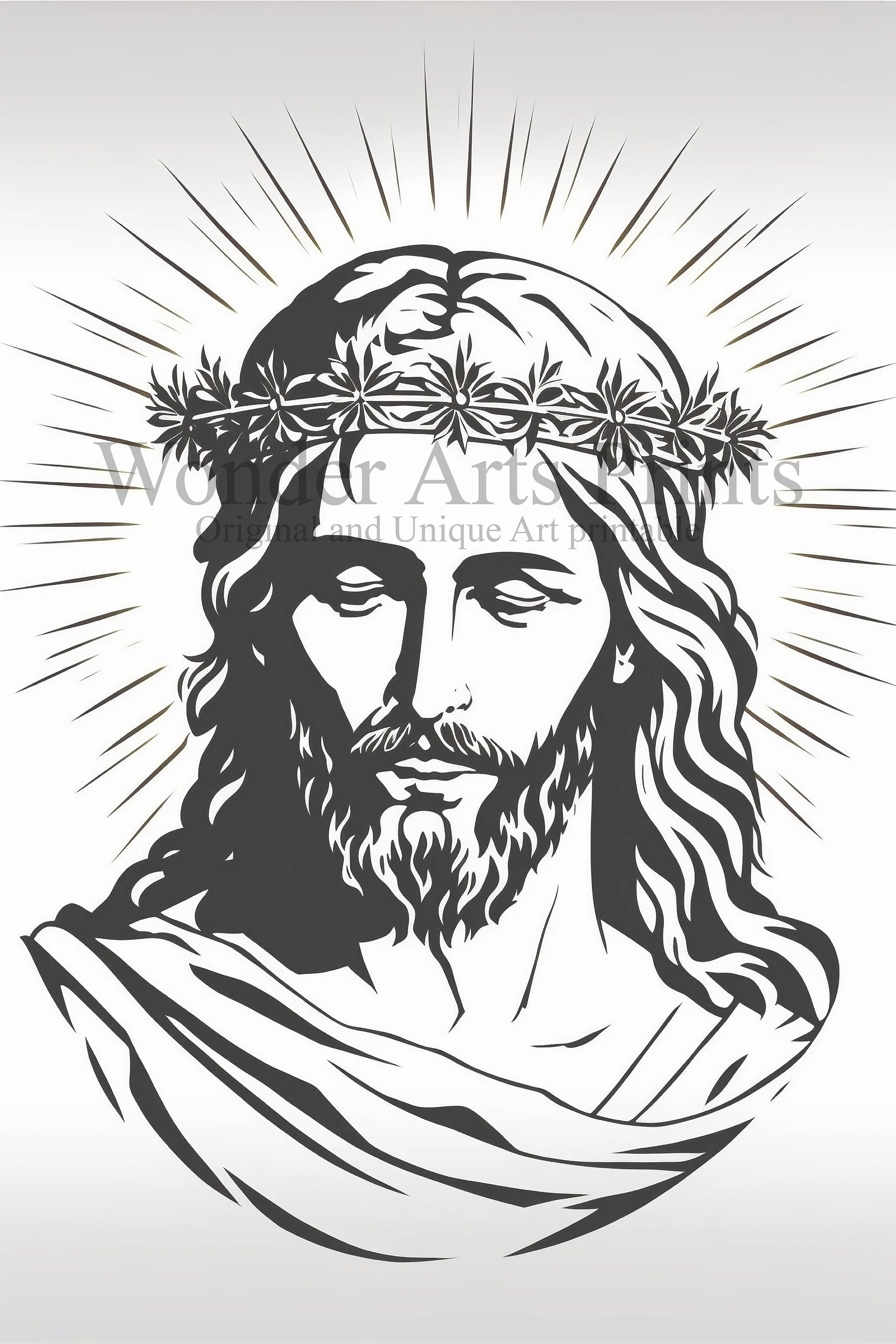 Jesus Art, Line Art, Jesus Picture, Christ LDS Painting, Catholic Print ...