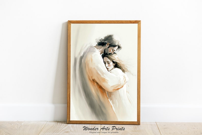 Christ's Embrace, Jesus Portrait, Jesus Art, Jesus Painting, Jesus Wall Art, Jesus Picture ...