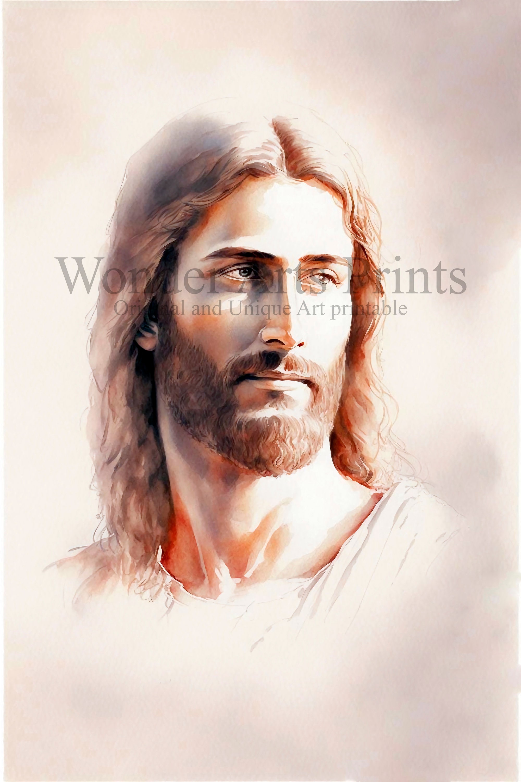 Jesus Portrait Jesus Art Christ LDS Painting Catholic - Etsy