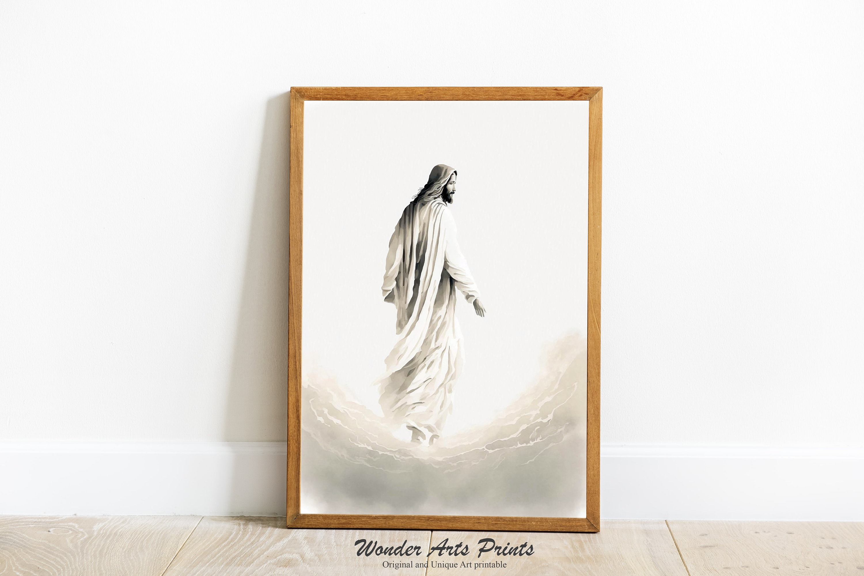 Jesus Minimal Portrait, Jesus Picture, Catholic Print, Jesus Art ...