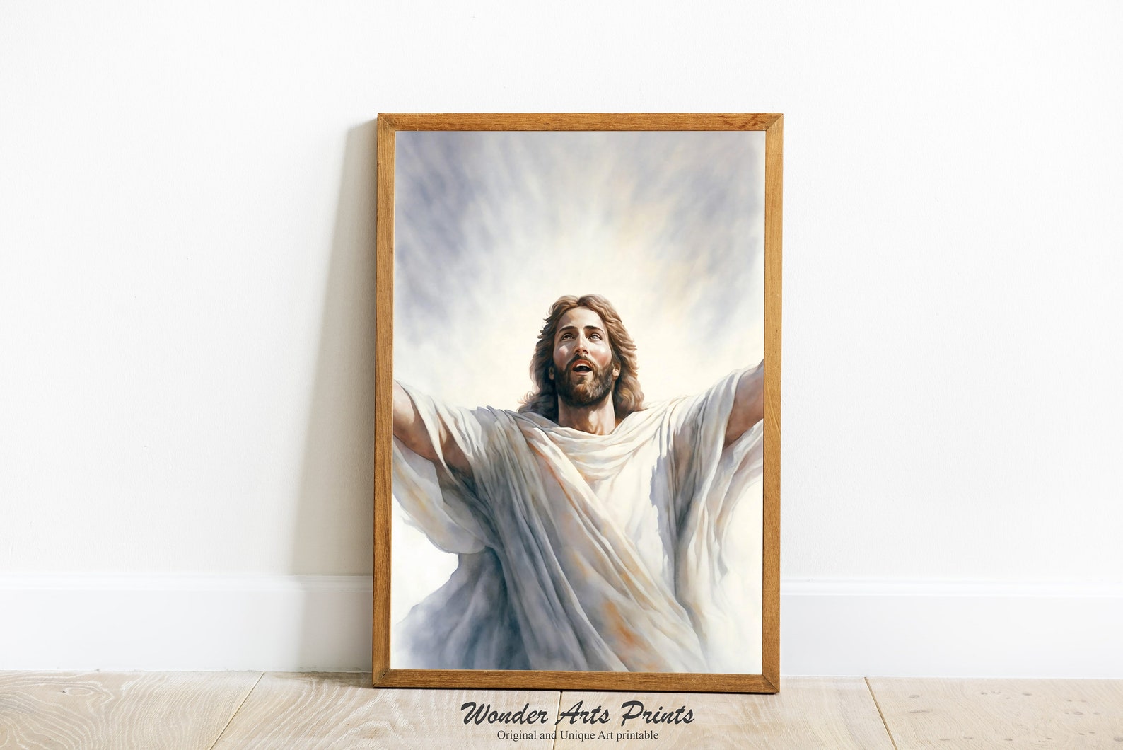 Jesus Joy, Jesus Art Painting, Jesus Print Portrait, Christ Picture ...