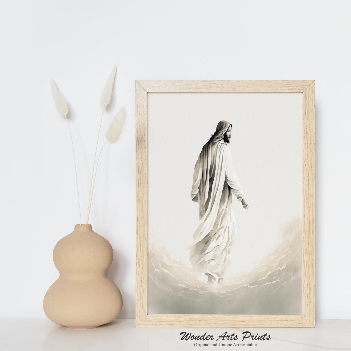 Jesus Minimal Portrait, Jesus Picture, Catholic Print, Jesus Art ...