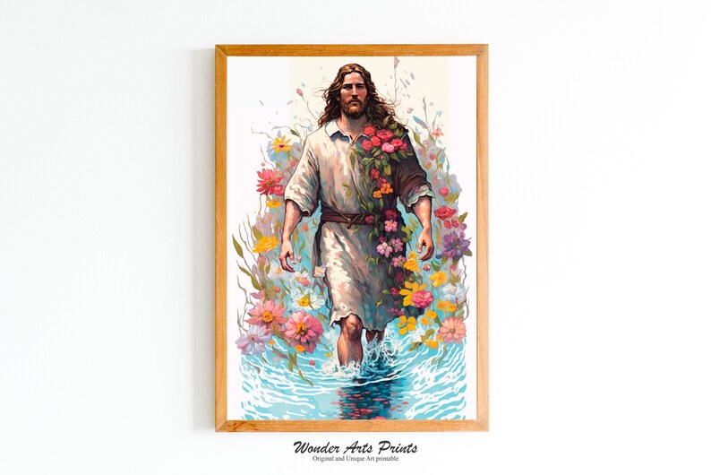 Jesus Portrait, Jesus Picture, Jesus Flower, Jesus Christ LDS Art ...