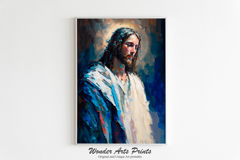 Jesus Art Painting, Jesus Portrait, Christ Print, Christian LDS Wall ...
