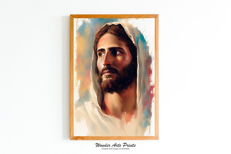 Jesus Art Print, Jesus Portrait, Christ Print, Christian LDS Wall Art ...