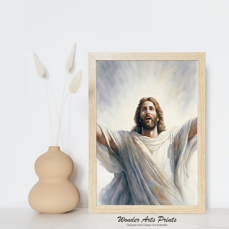 Jesus Joy Jesus Art Painting Jesus Print Portrait Christ - Etsy